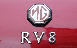 RV8NOTE342, RV8 badging, V8 Register, MG Car Club