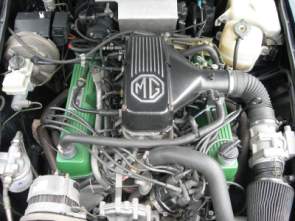 RV8 green rocker covers, V8 Register, MG Car Club